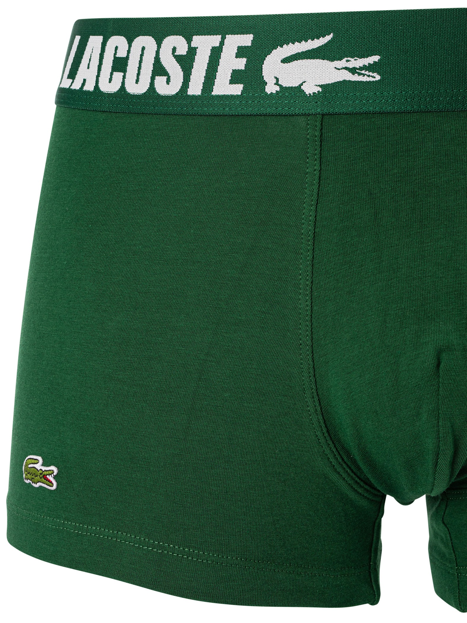 Lacoste 3 Pack Trunks - Green/Navy/Pattern | Standout