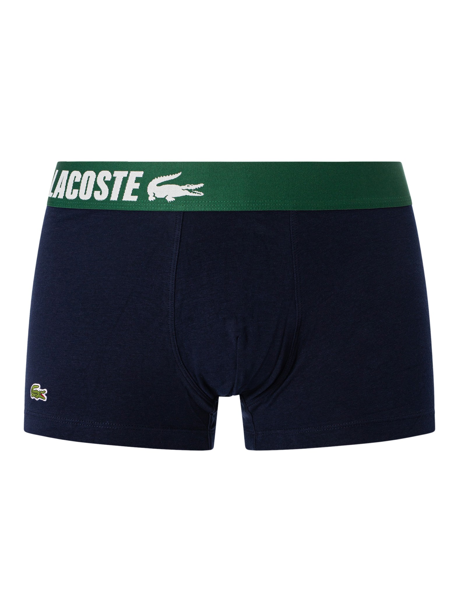Lacoste 3 Pack Trunks - Green/Navy/Pattern | Standout