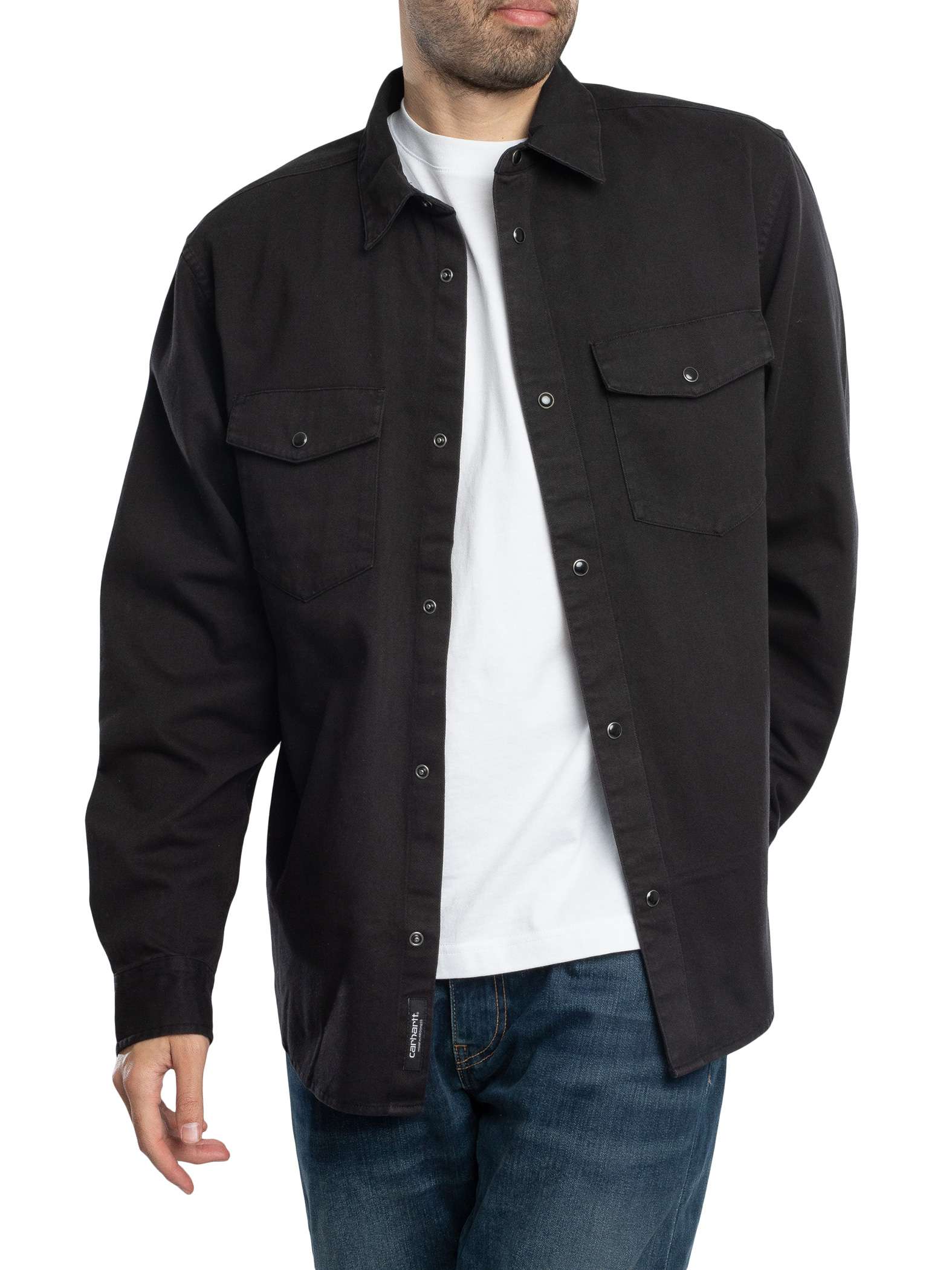 Carhartt WIP Santa Fe Loose Overshirt - Black | Standout