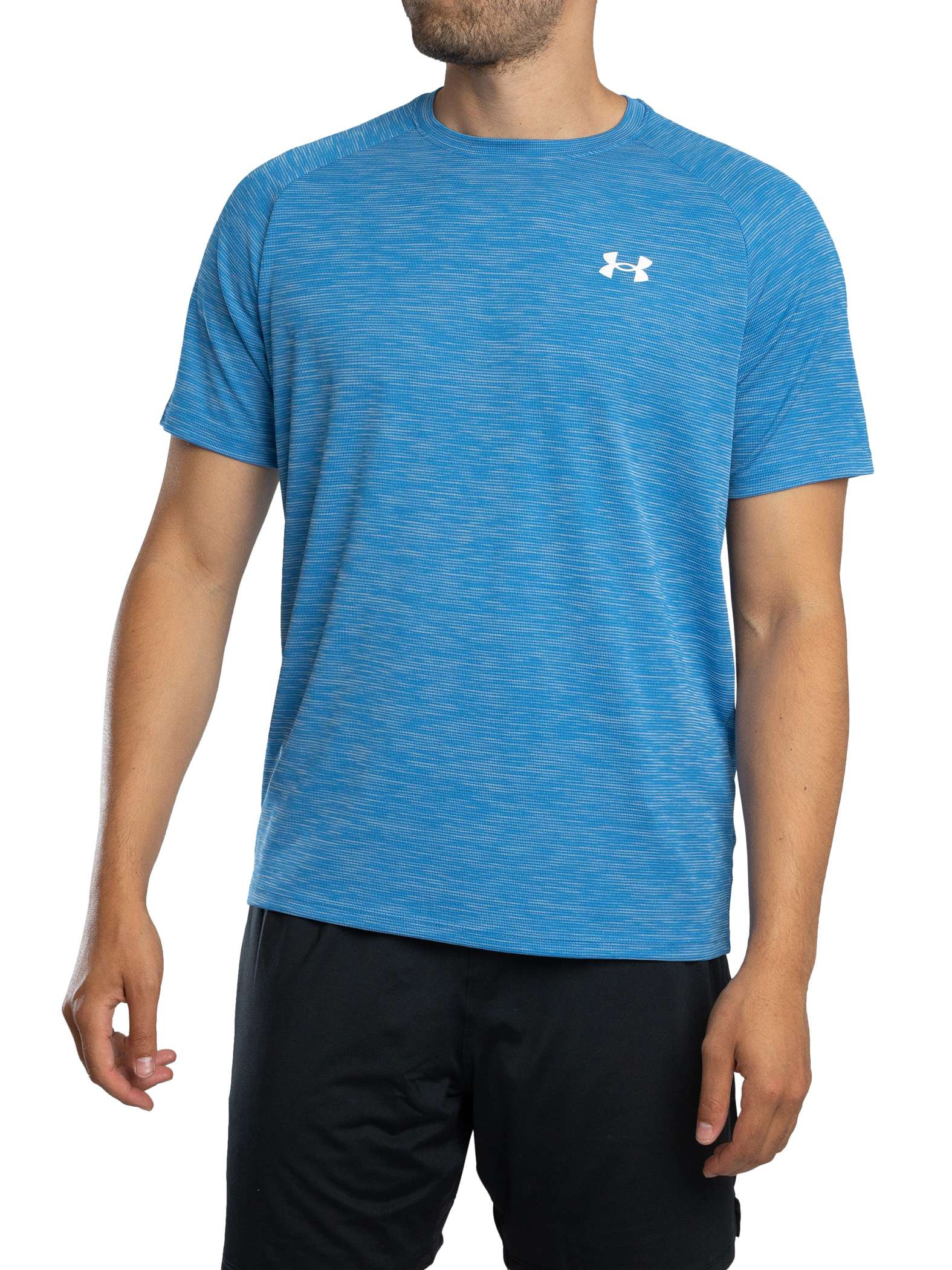 Under Armour Tech Textured Loose T-Shirt - Blue Atlantis/White | Standout