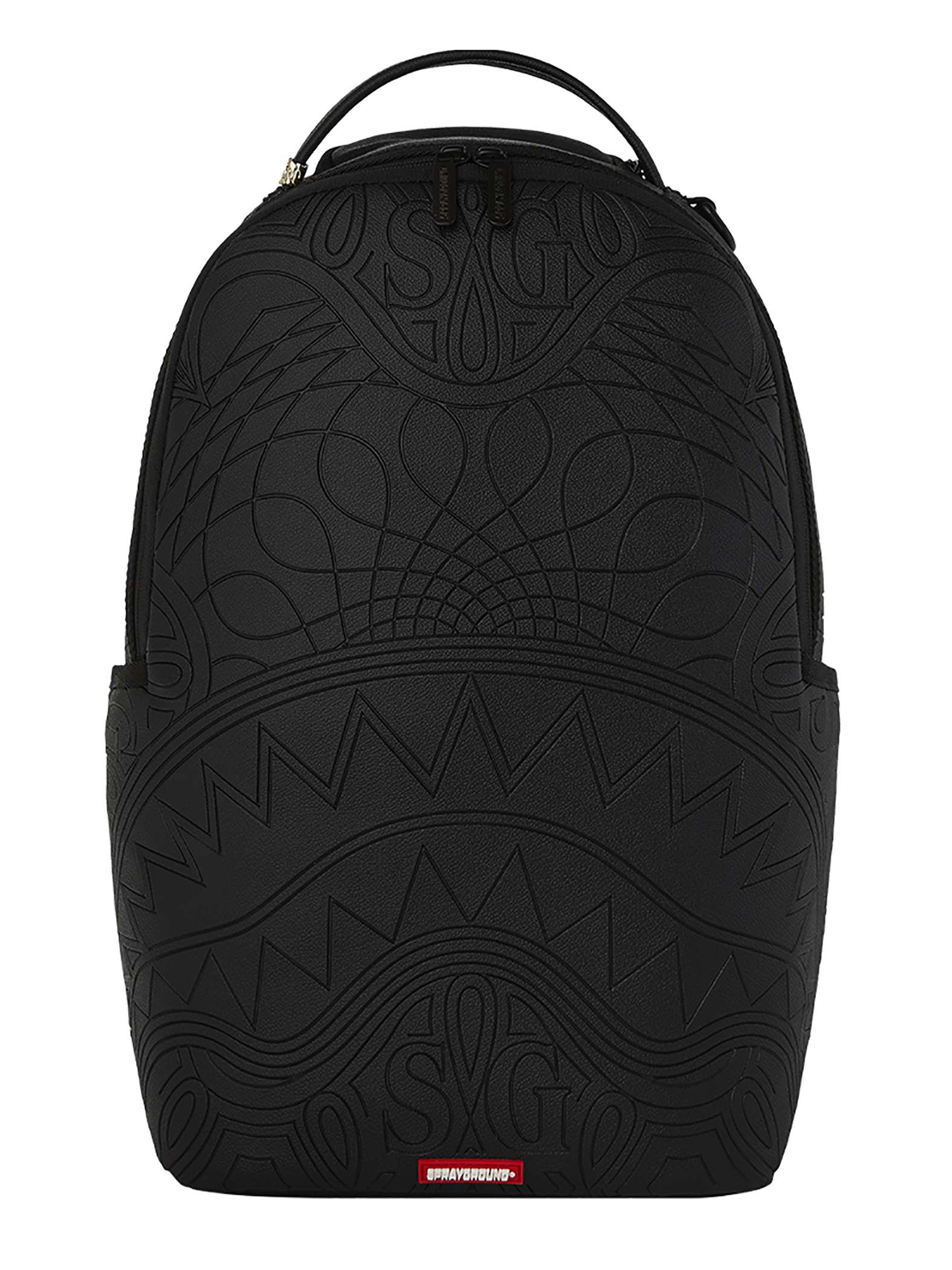Sprayground 20L Tonal monogram Emboss Shark Backpack - Black | Standout